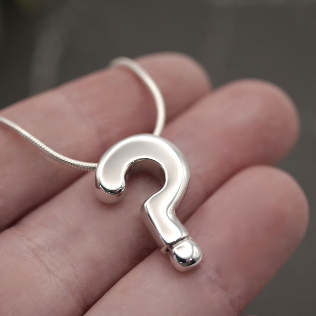 Question Mark - Handmade Sterling Silver Pendant With Snake Chain by ...