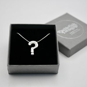 Question Mark - Handmade Sterling Silver Pendant With Snake Chain by ...