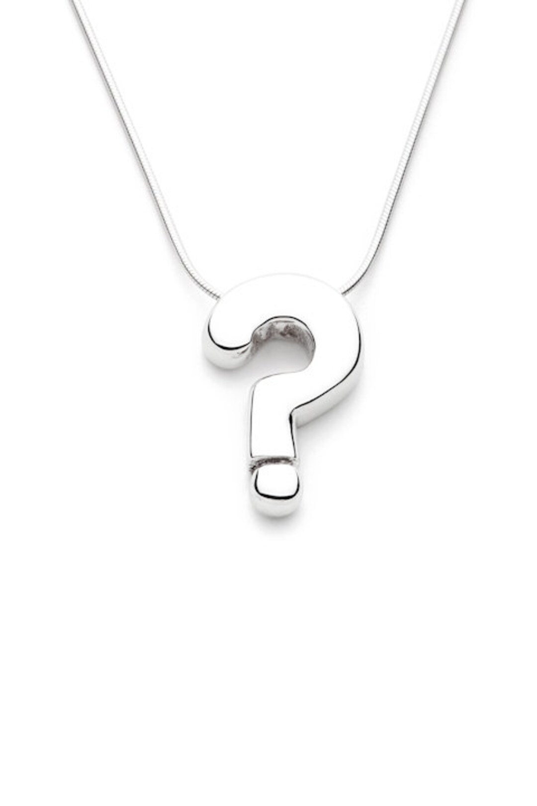 Question Mark Handmade Sterling Silver Pendant With Snake Chain by ...