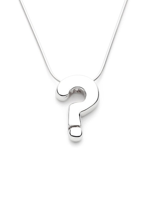 Question Mark - Handmade Sterling Silver Pendant With Snake Chain by ...