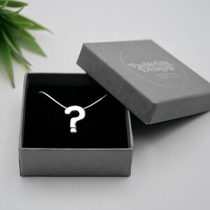 Question Mark - Handmade Sterling Silver Pendant With Snake Chain by ...