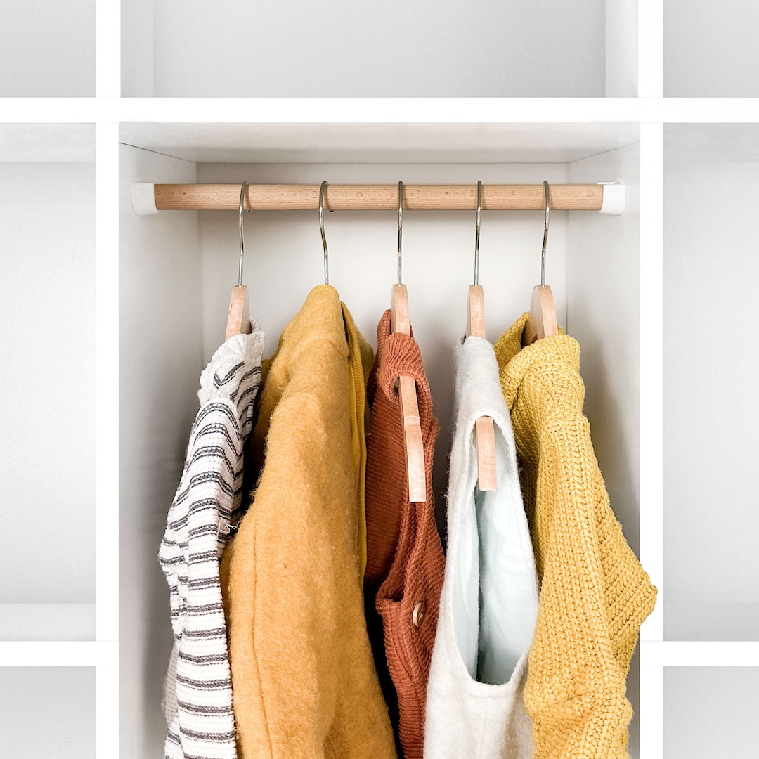 Clothes Rail for Kallax Shelf / Baby & Children's Clothes / Montessori ...