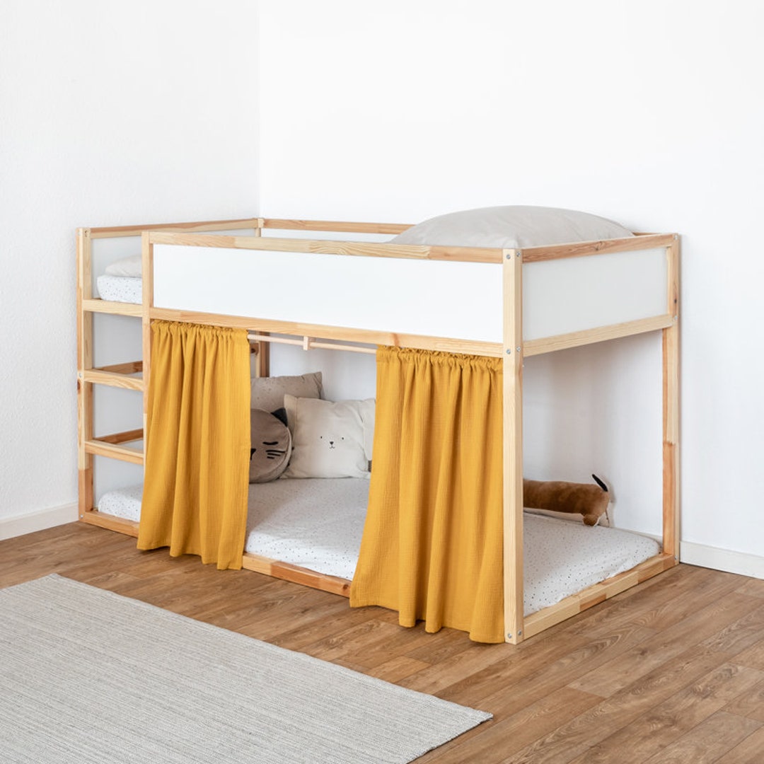 Ikea Kura Curtain Made of Muslin / for Kura Loft Bed and Flat Bed / 100% Cotton Muslin / Ikea ...