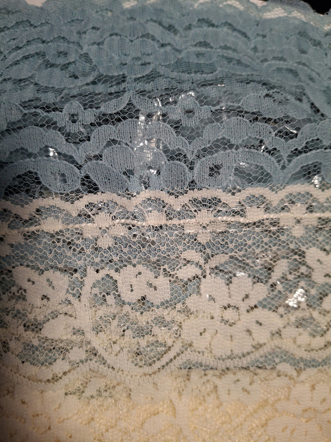 VINTAGE 4 Inch Wide Self Ruffling Rosettes Lace by the Yard off White ...