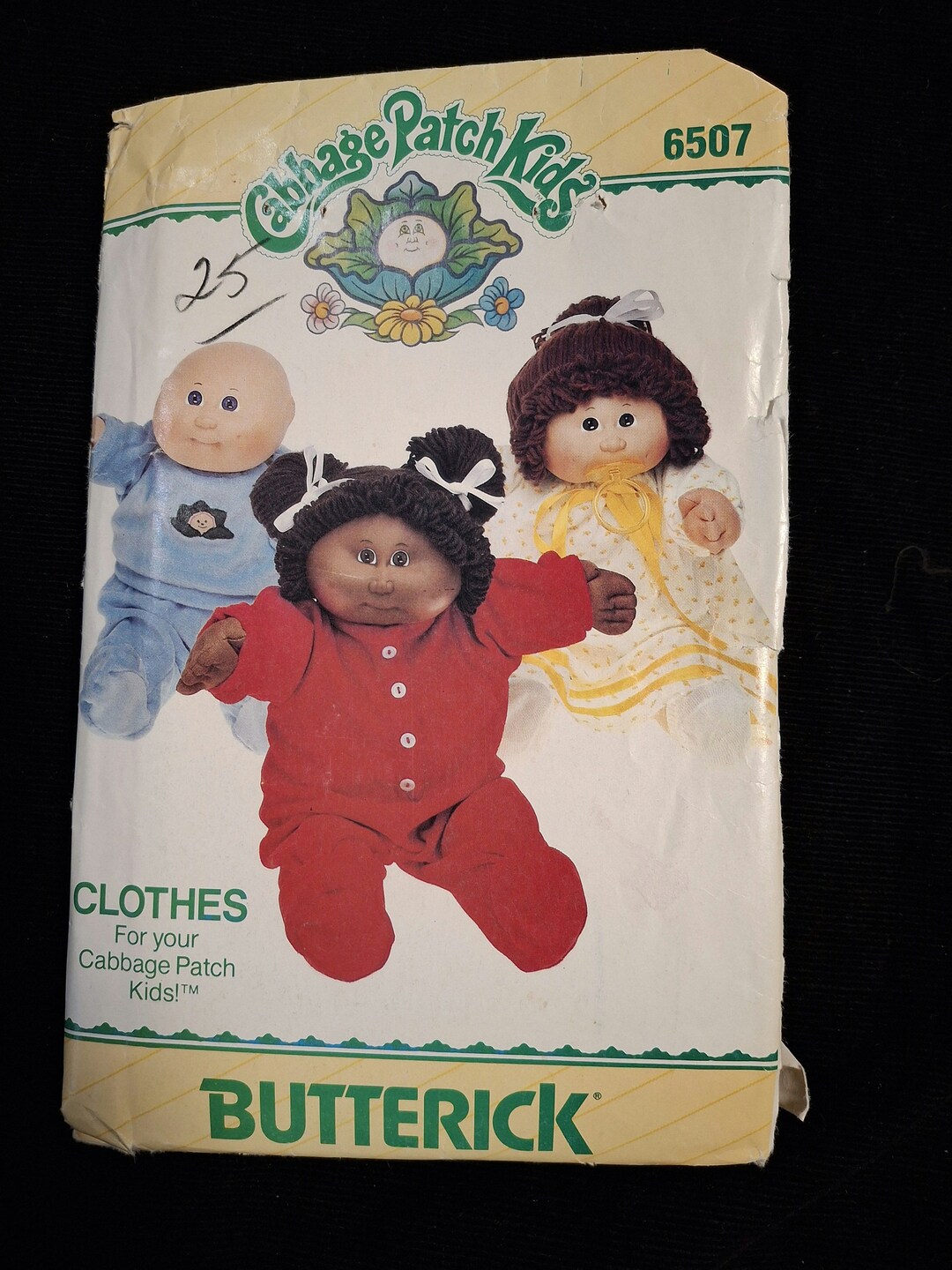 Butterick 6507 Cabbage Patch Doll Clothes Sewing Pattern Complete and ...