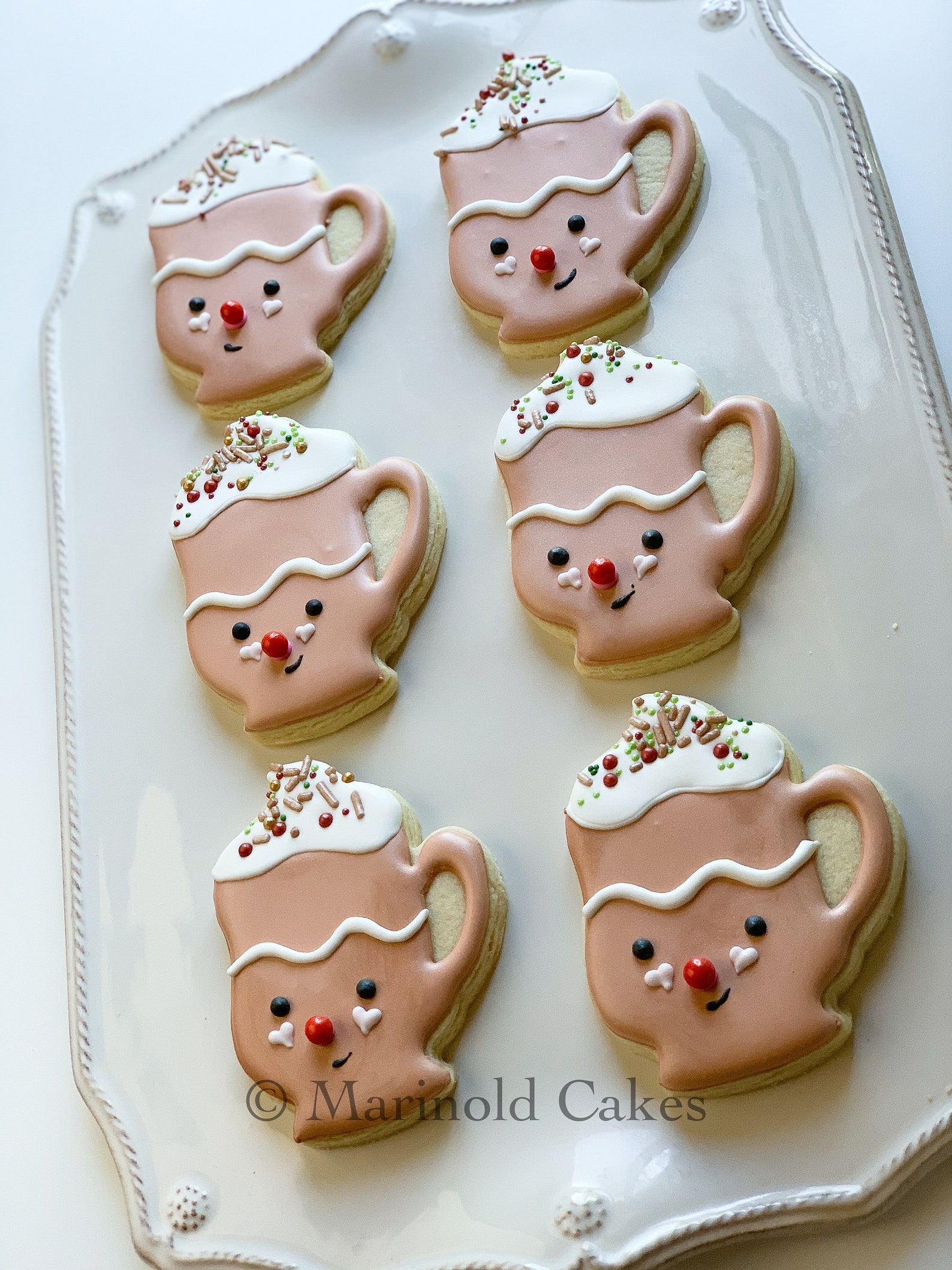 12 Christmas Coffee Mug Cookies - Etsy