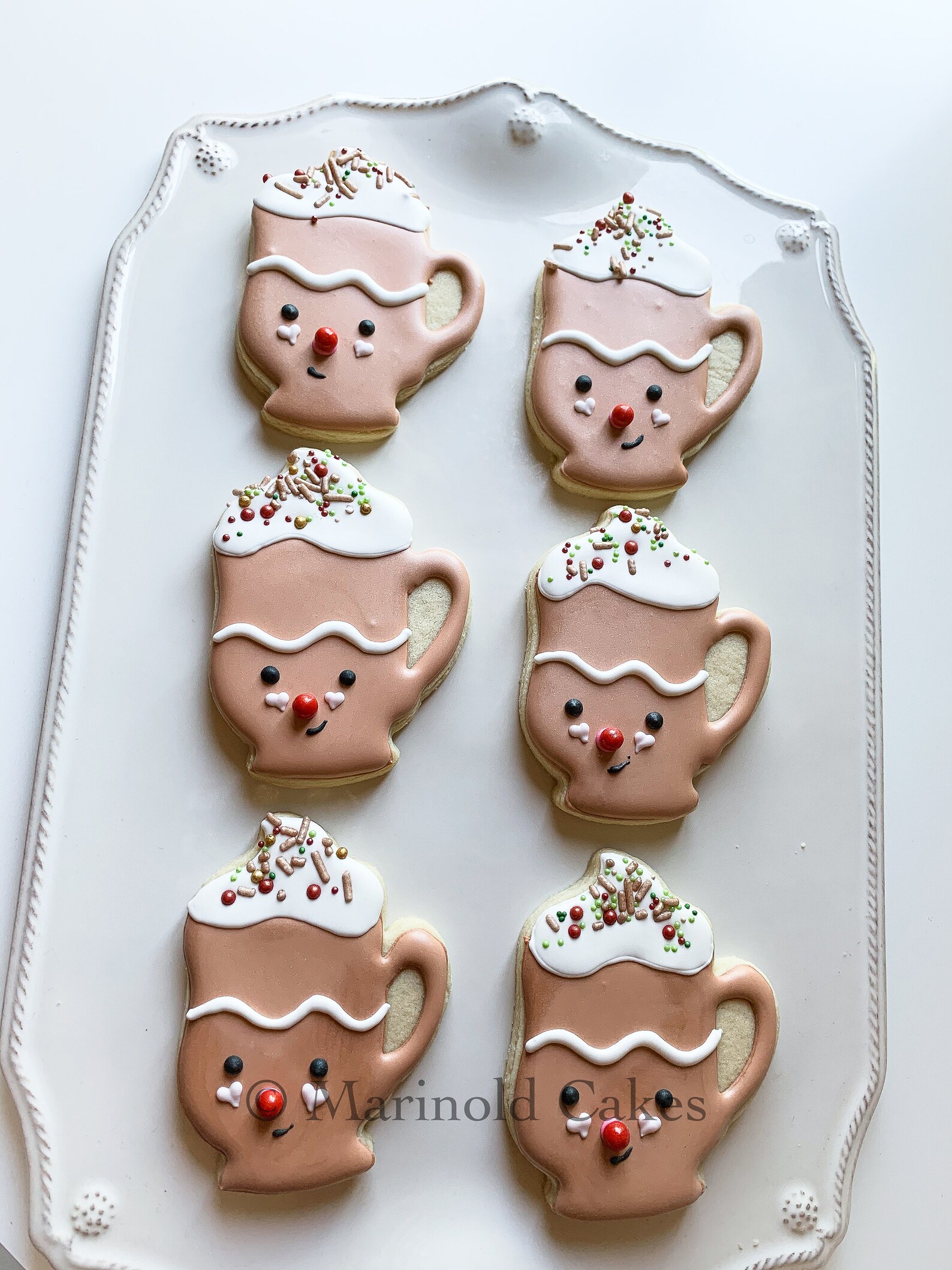12 Christmas Coffee Mug Cookies - Etsy