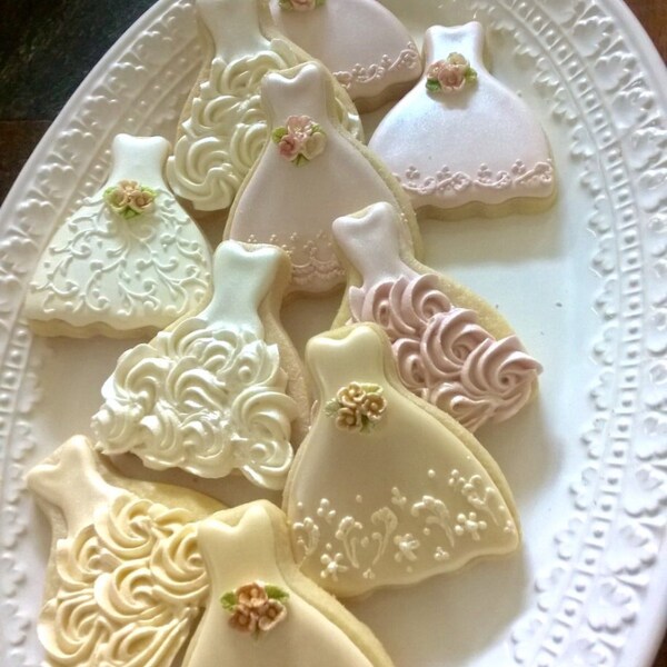 Wedding Dress Cookie - Etsy