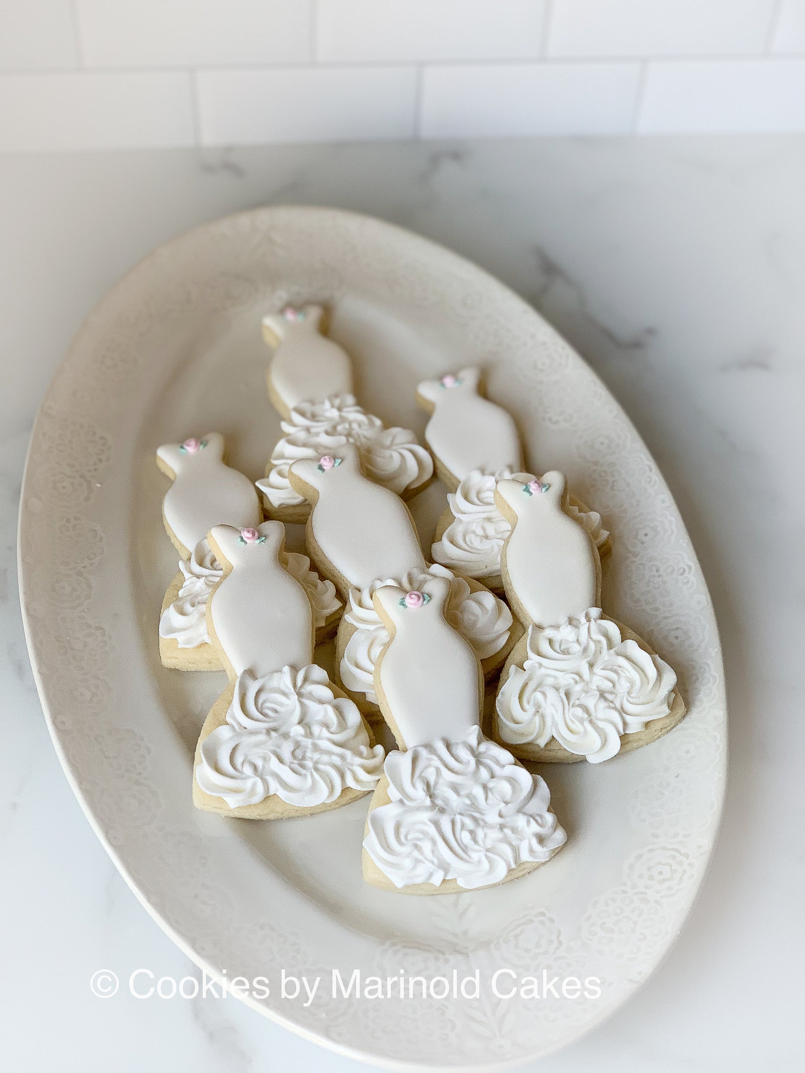 Wedding Gown Cookies Mermaid Style 1 Dozen - Etsy