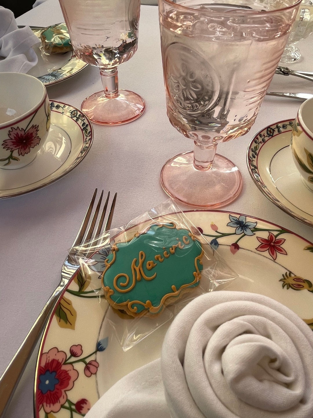 Table Place Card Cookies - Dozen 3” Cookie Favors for Weddings, Showers ...