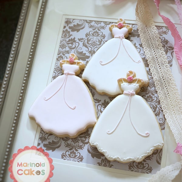 Wedding Dress Cookie - Etsy