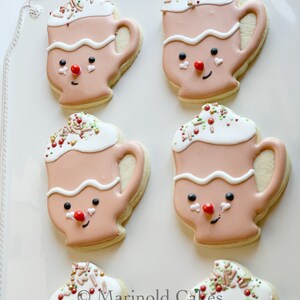 12 Christmas Coffee Mug Cookies - Etsy