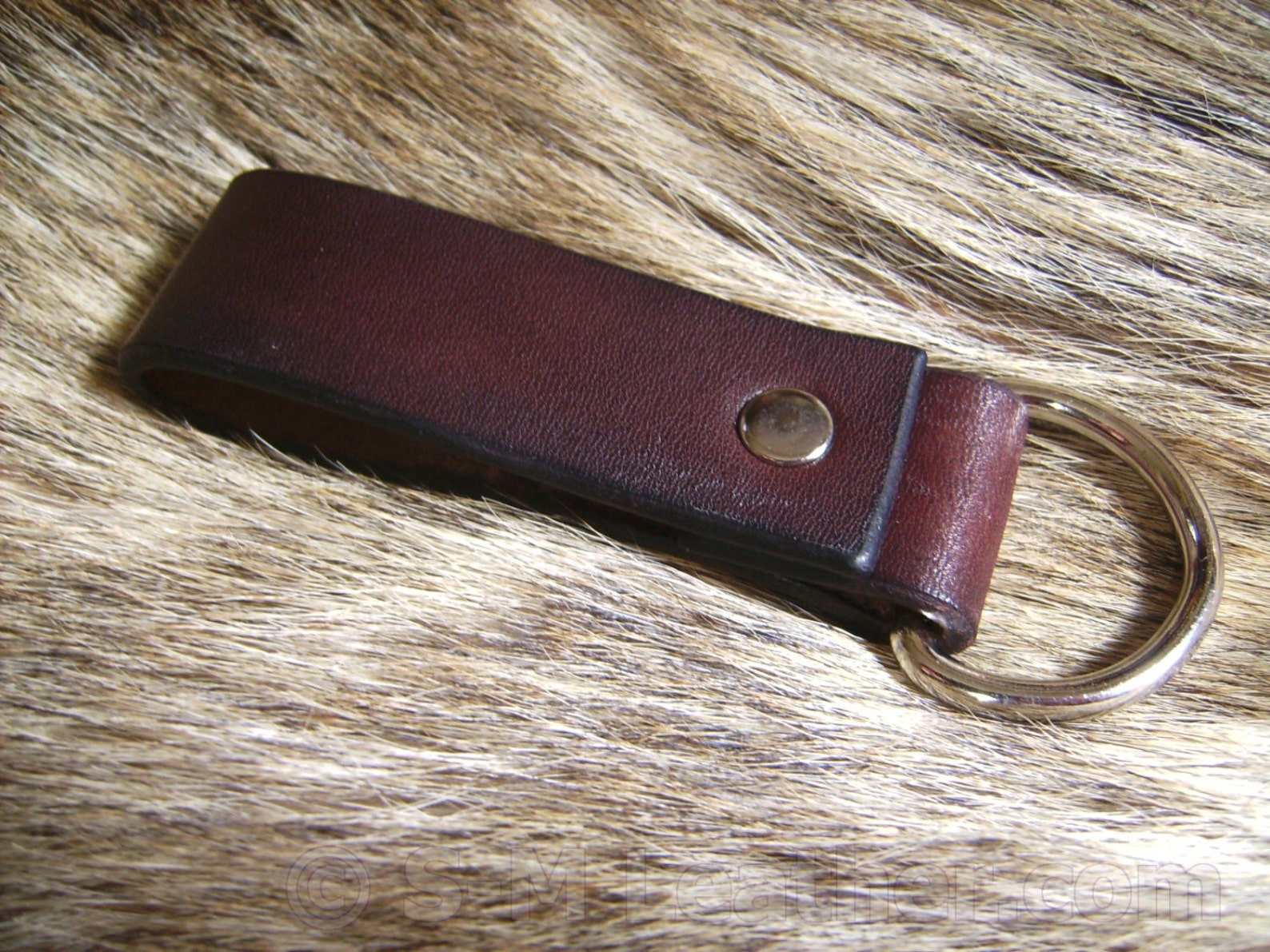 Belt Key Keeper Brown Leather. Basic. Belt Loop Key Holder. | Etsy