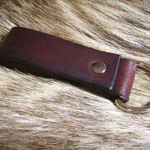 Belt Key Keeper Brown Leather. Basic. Belt Loop Key Holder. | Etsy