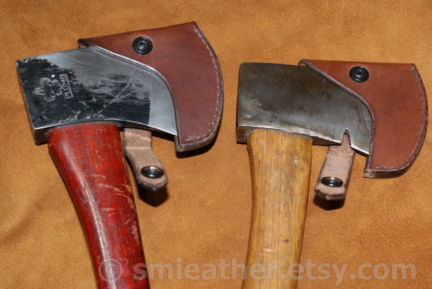 Plumb Boy Scout Hatchet Mask Cover Sheath Leather Hand Crafted | Etsy