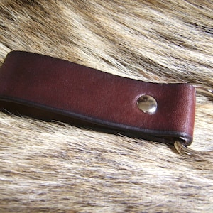 Belt Key Keeper Brown Leather. Basic. Belt Loop Key Holder. | Etsy