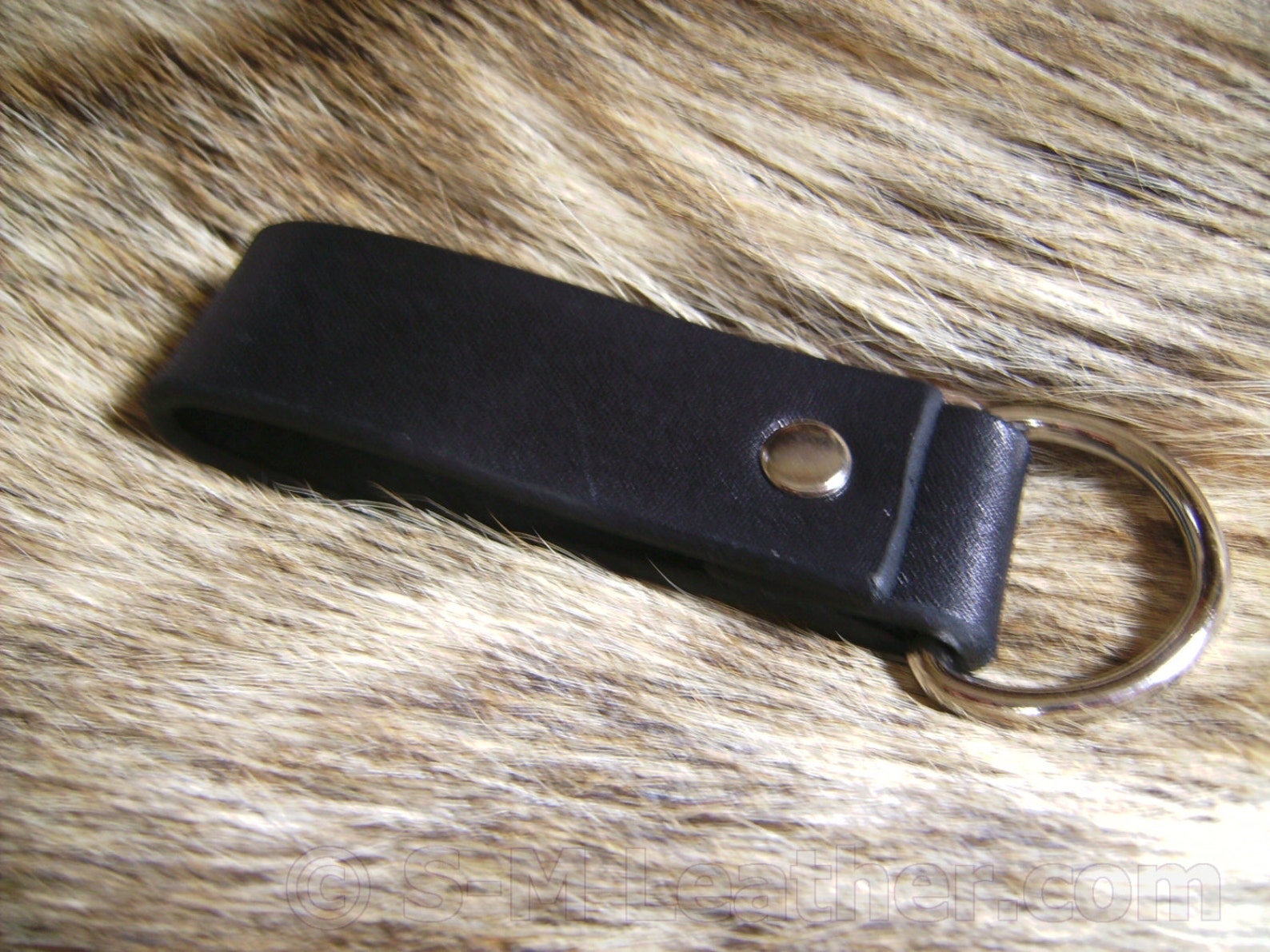 Belt Key Keeper Black Leather. Basic. Belt Loop Key Holder | Etsy