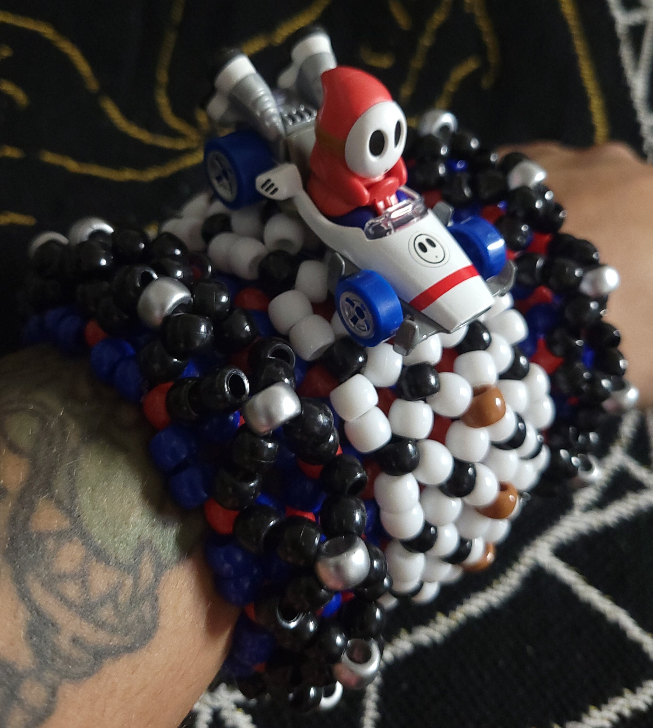 Mario Kart Inspired Kandi Rotating Cuff - Etsy