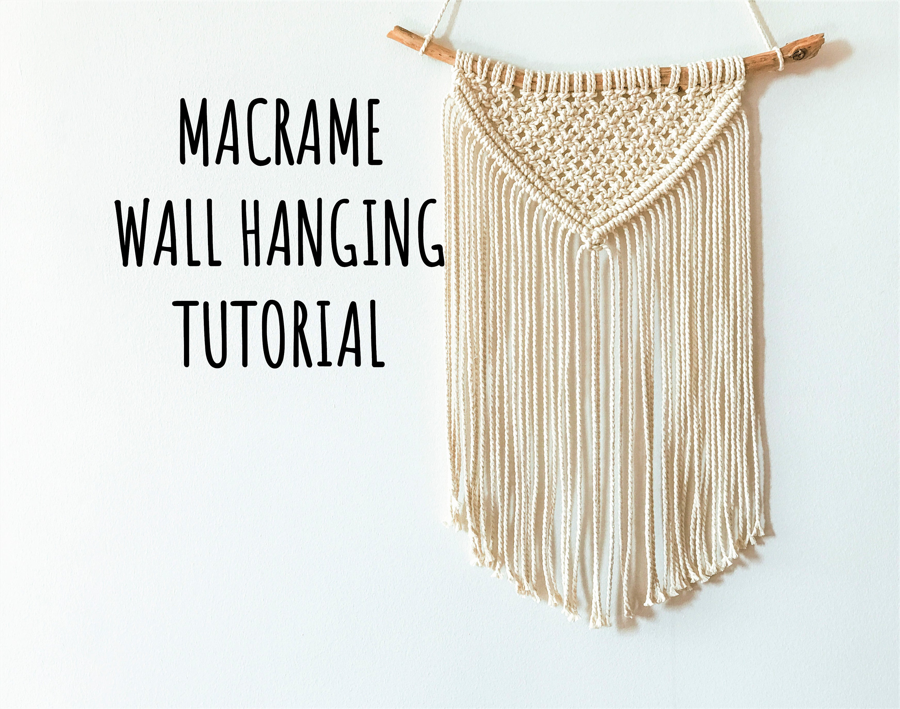 PDF Tutorial for Macrame Wall Hanging for Beginners. Digital Download ...