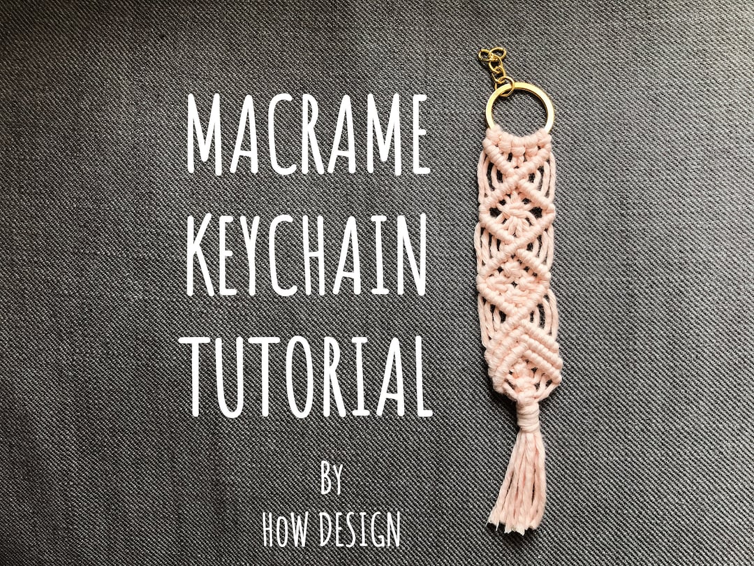 Macrame Keychain Pattern Step by Step Macrame Keyring Guide - Etsy UK