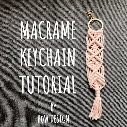 Step by Step Macrame Keychain DIY Pattern for Beginners - Etsy