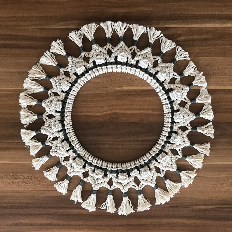Macrame Mandala Tutorial Macrame Wreath DIY Pdf Pattern for | Etsy