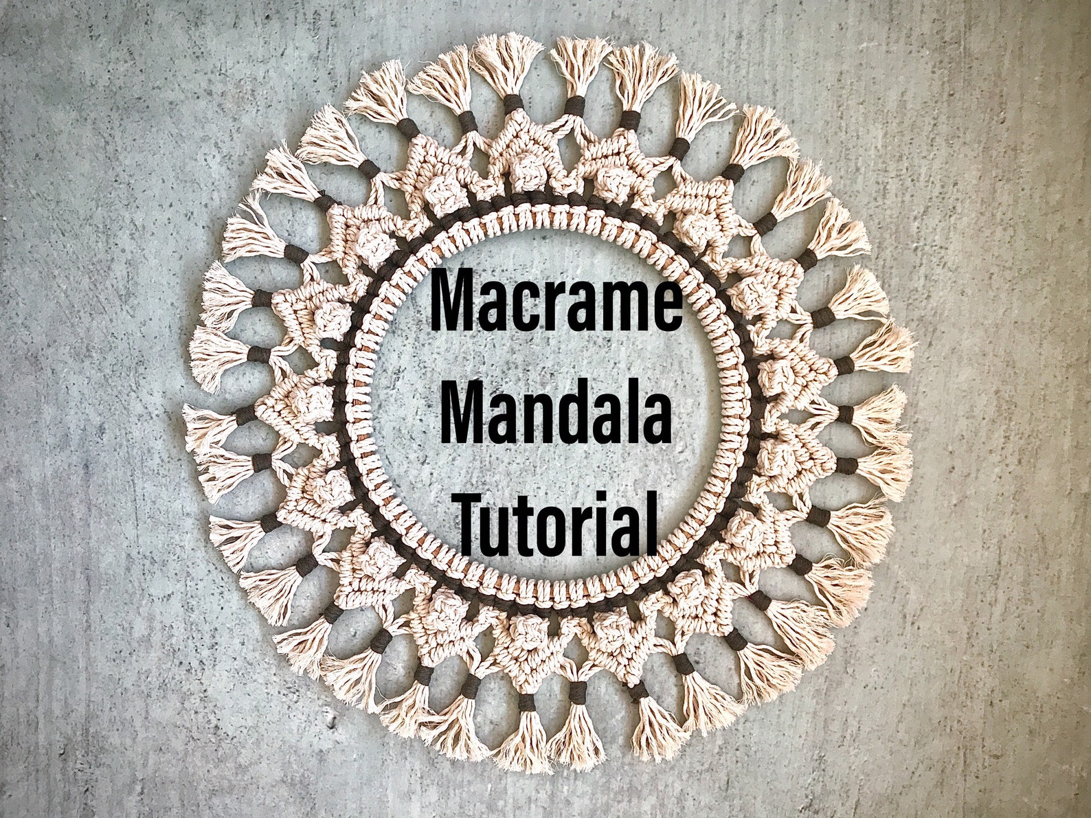 Macrame Mandala Tutorial Macrame Wreath DIY Pdf Pattern for | Etsy