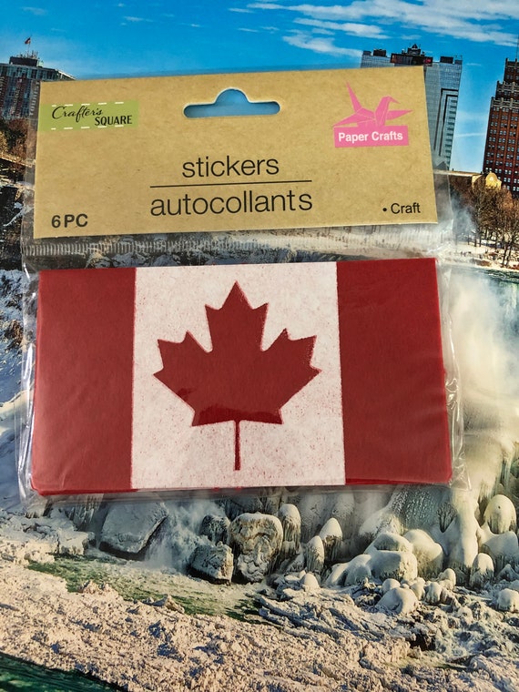 Canada Flag Felt Stickers. 6 Pieces 4 X 2 & 1/2 Inches. - Etsy