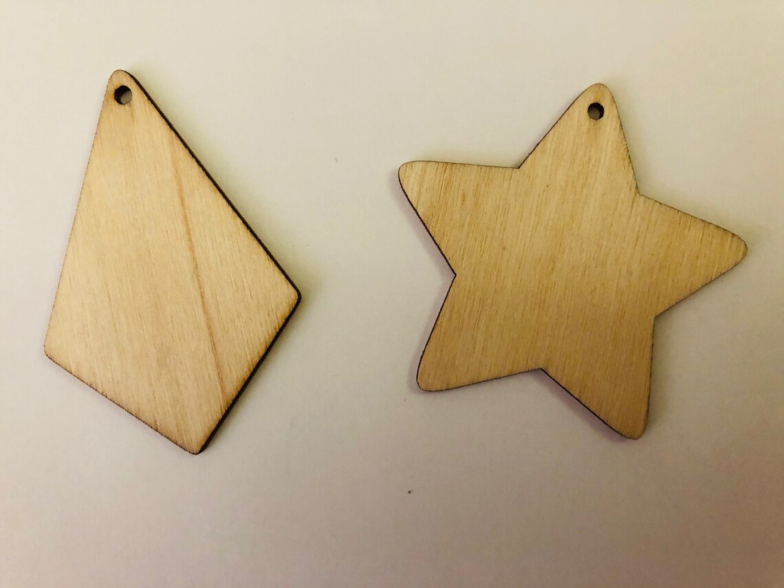 WOOD SHAPES for Making Earrings Great for Decopauge. Assorted - Etsy