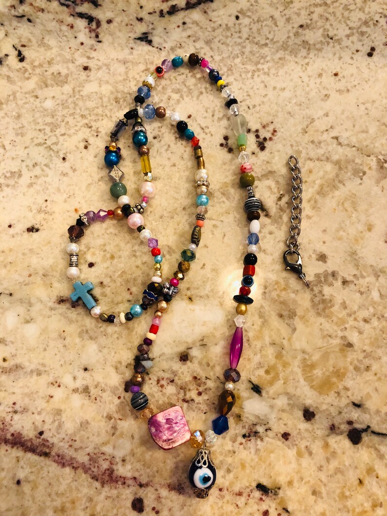 Beaded Waist Chain Boho Belly Chain. Random Selection of Assorted Beads ...