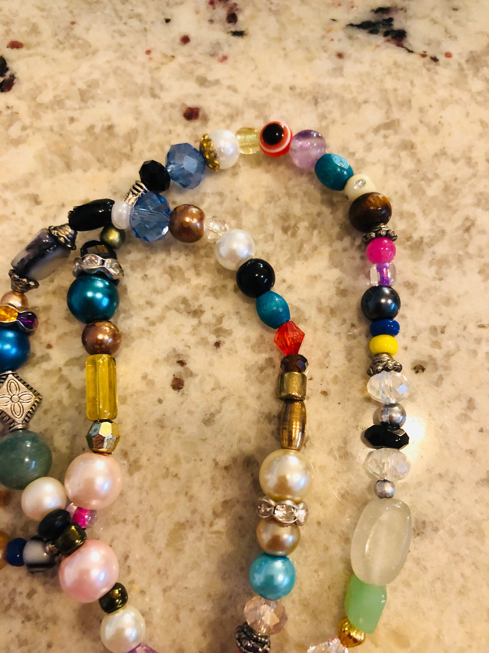 Beaded Waist Chain Boho Belly Chain. Random Selection of Assorted Beads ...