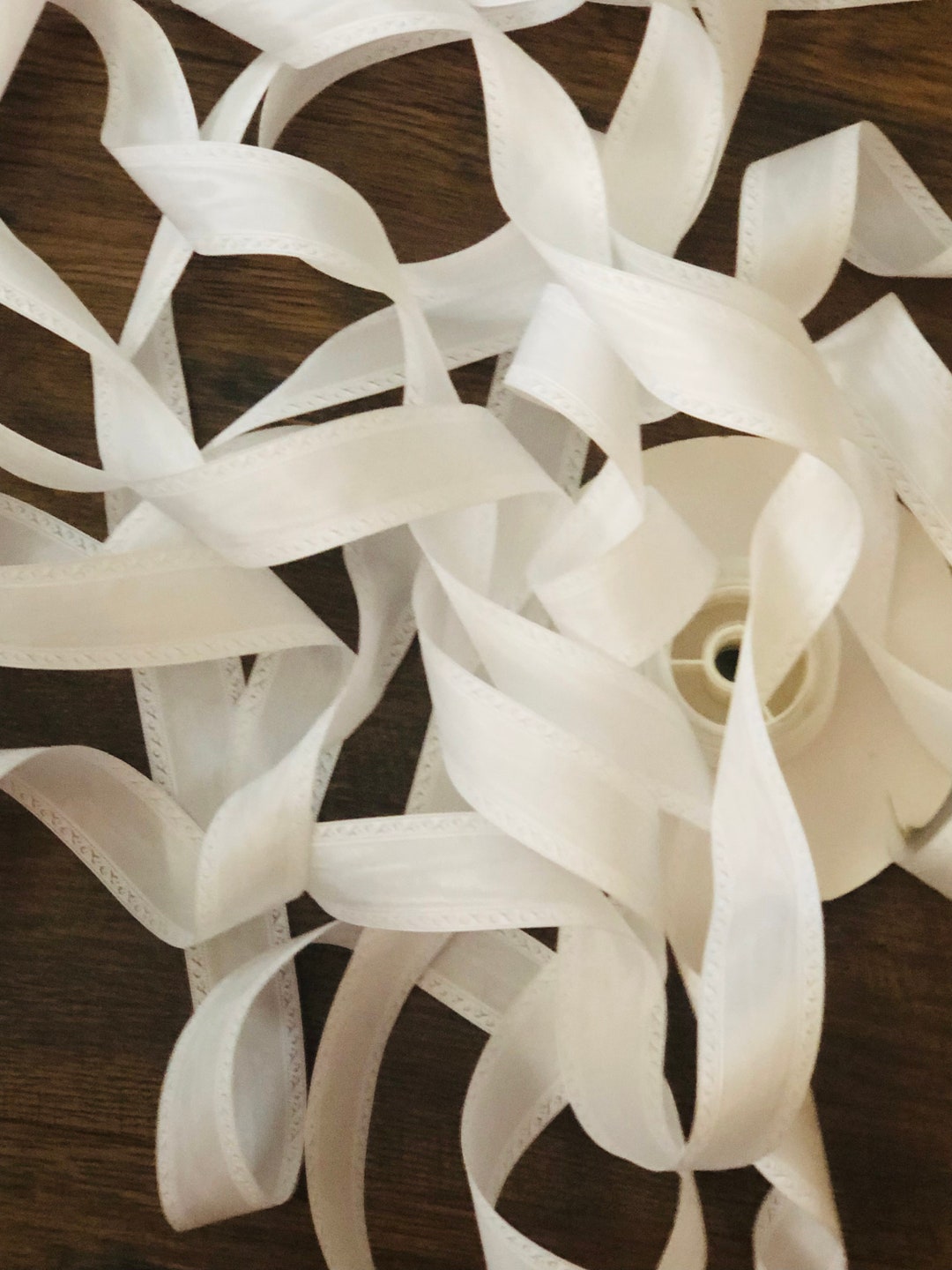 White Wired Ribbon for Wedding Bouquets or Wedding Decor - Etsy