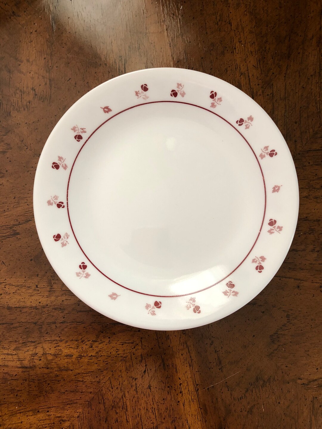 Vintage Corelle Burgundy Roses, Set of 2 Bread and Butter Plates. - Etsy