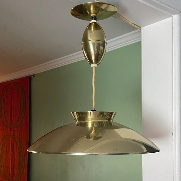 Mcm Metal Light Fixture - Etsy