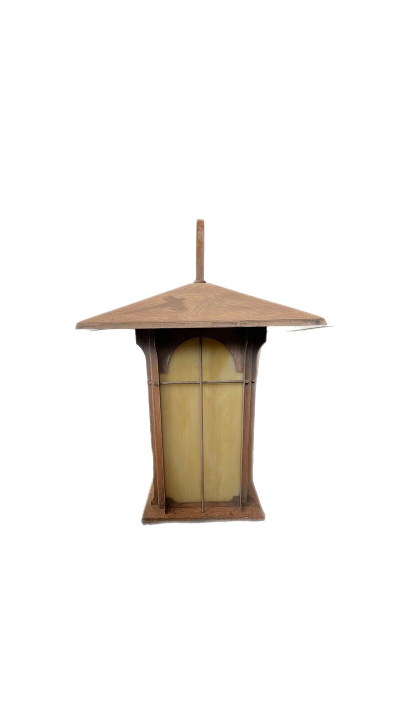 Large Rustic Outdoor/exterior Stained Glass House Light/lantern - Etsy