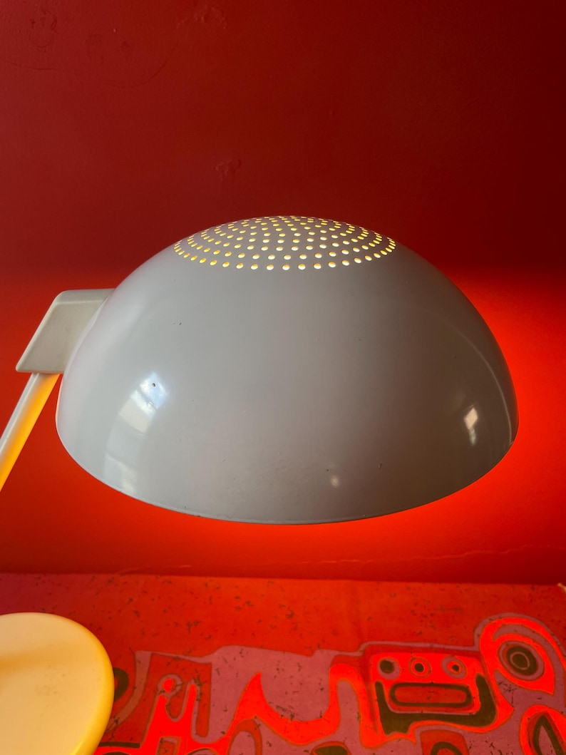 Vintage Space Age Metal Table/desk Lamp, White - Etsy