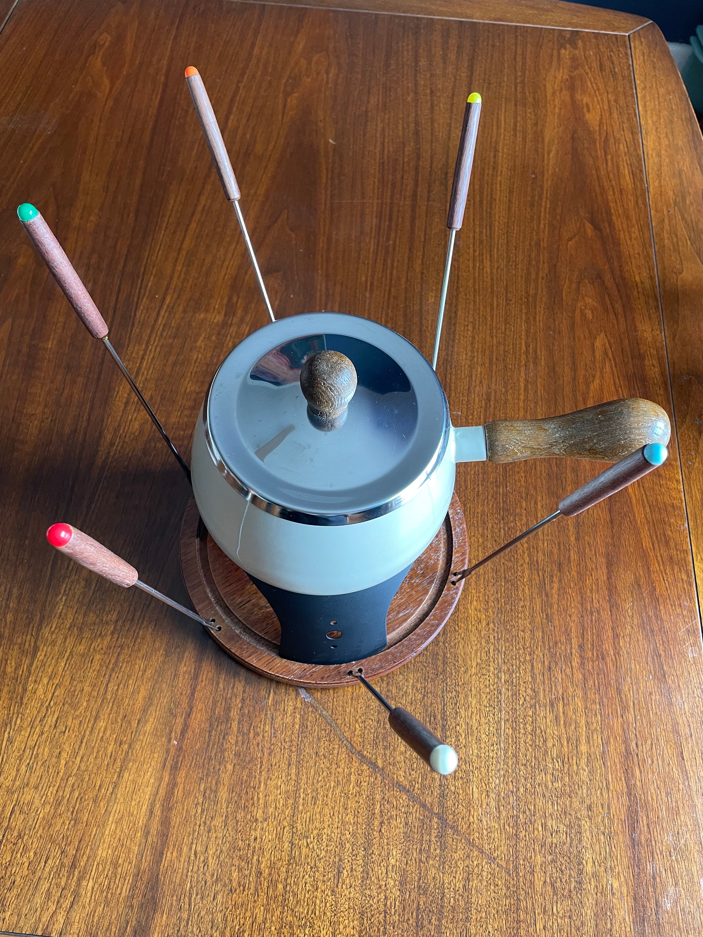 Vintage Fondue Set in Off-white - Etsy