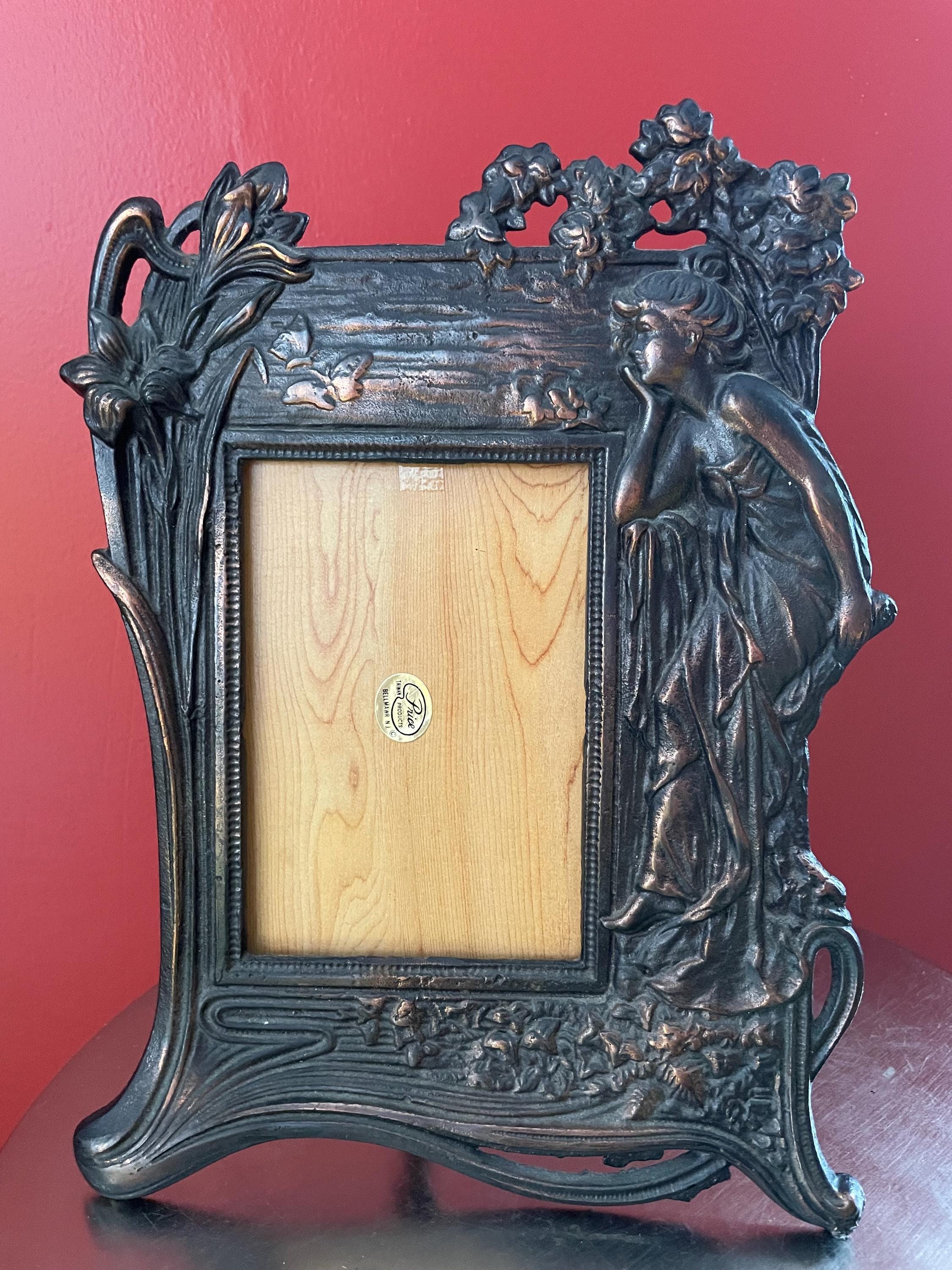 Art Nouveau Style Cast Iron Picture Frame - Etsy