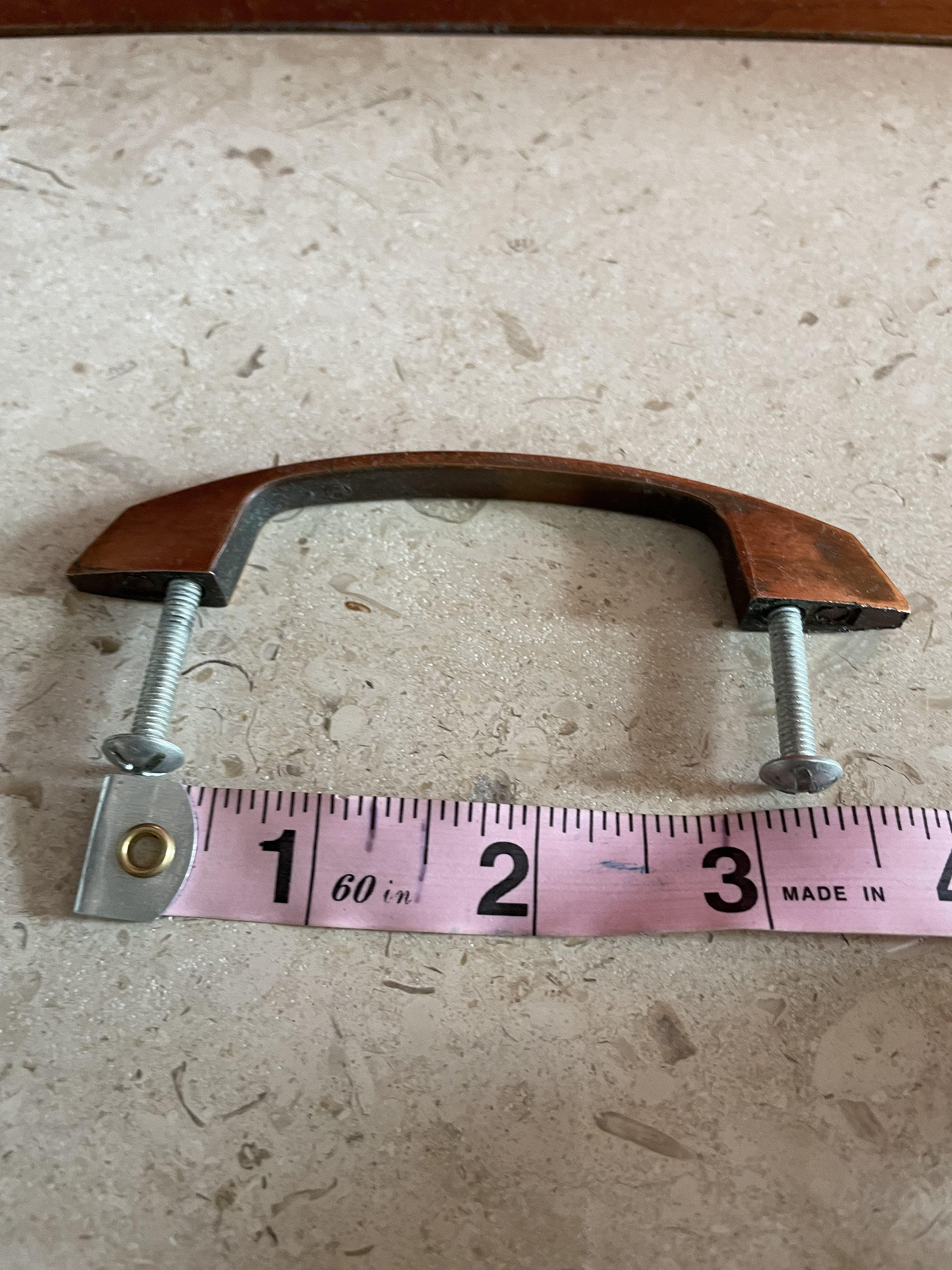 1x Vintage MCM Brass Drawer Pull/cabinet Handle - Etsy