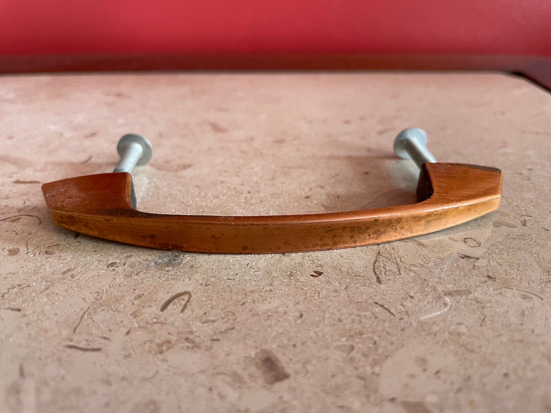 1x Vintage MCM Brass Drawer Pull/cabinet Handle - Etsy