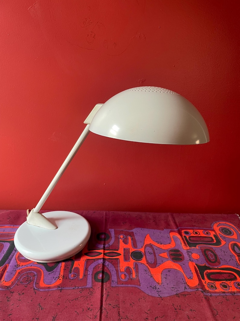 Vintage Space Age Metal Table/desk Lamp, White - Etsy