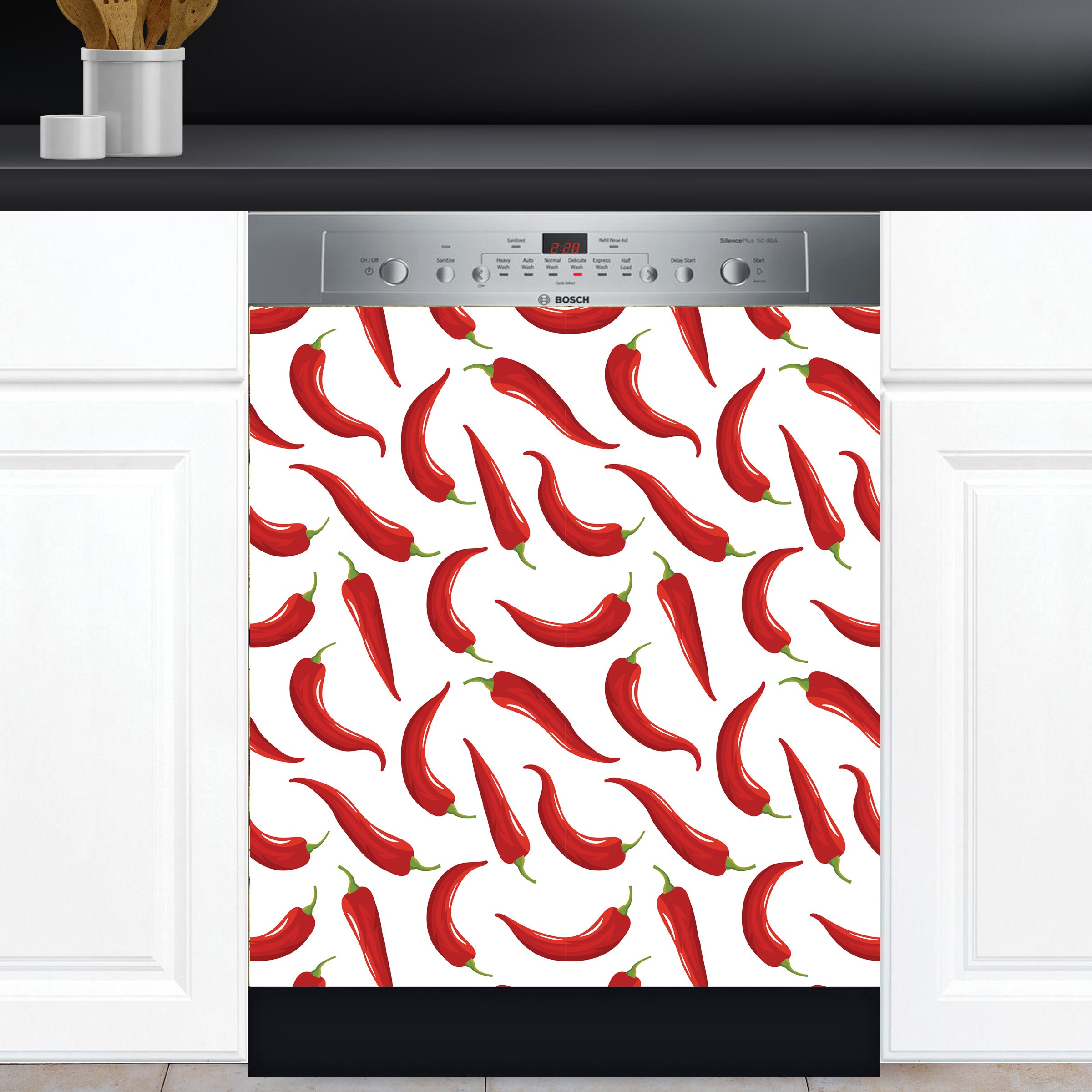 Dishwasher Cover Choose Magnet Or Vinyl Decal Sticker Red | Etsy