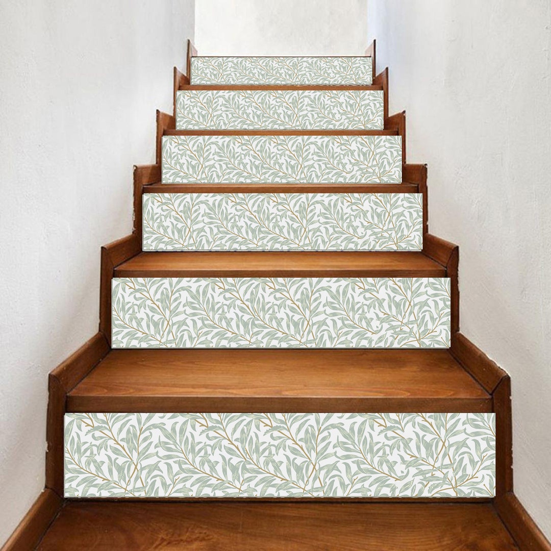 William Morris Willow Bough FP0187 Stair Riser Stickers: 7x36 Inch ...