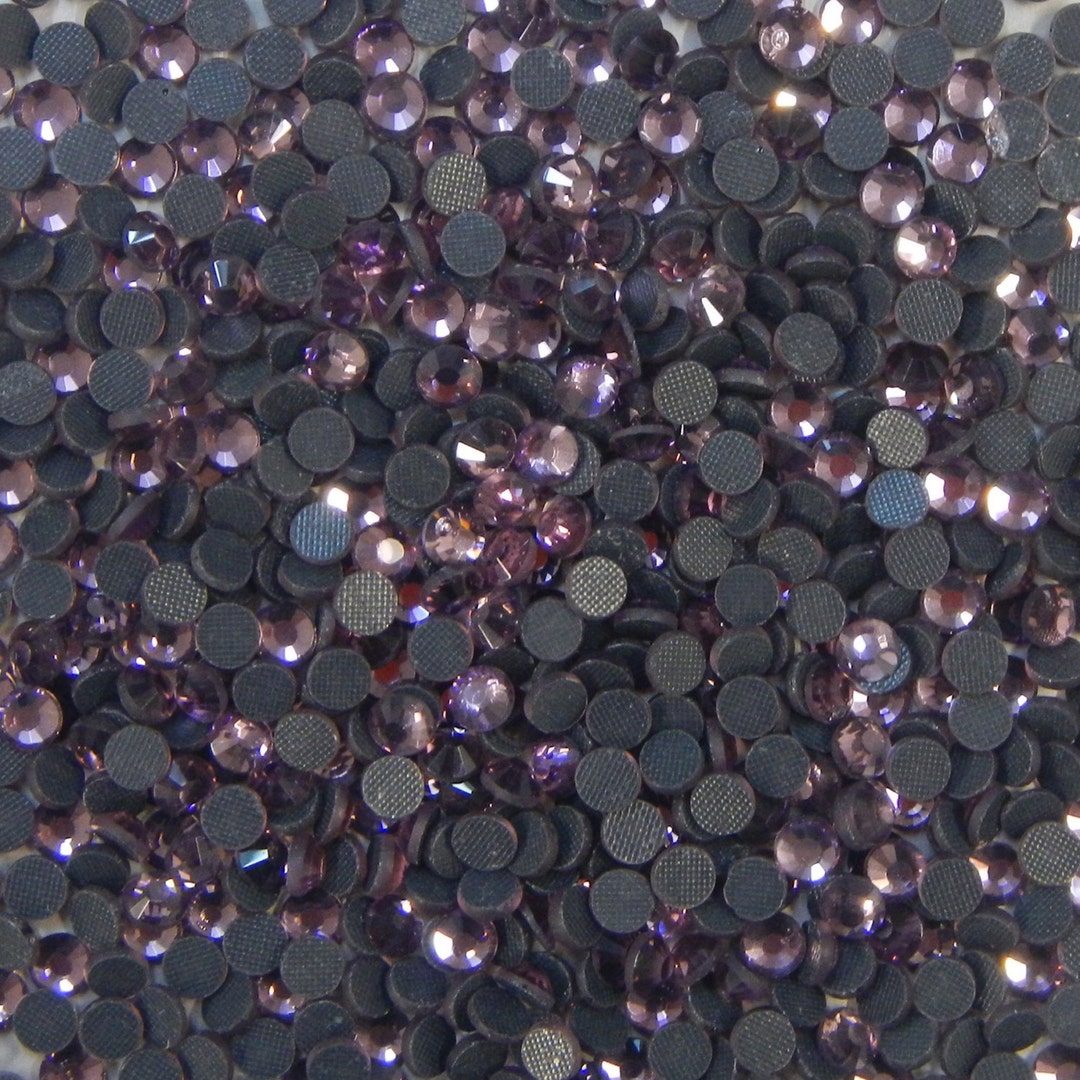 720pcs DMC Iron on Hotfix Rhinestones, Light Amethyst Ss6, Ss10, Ss16 ...