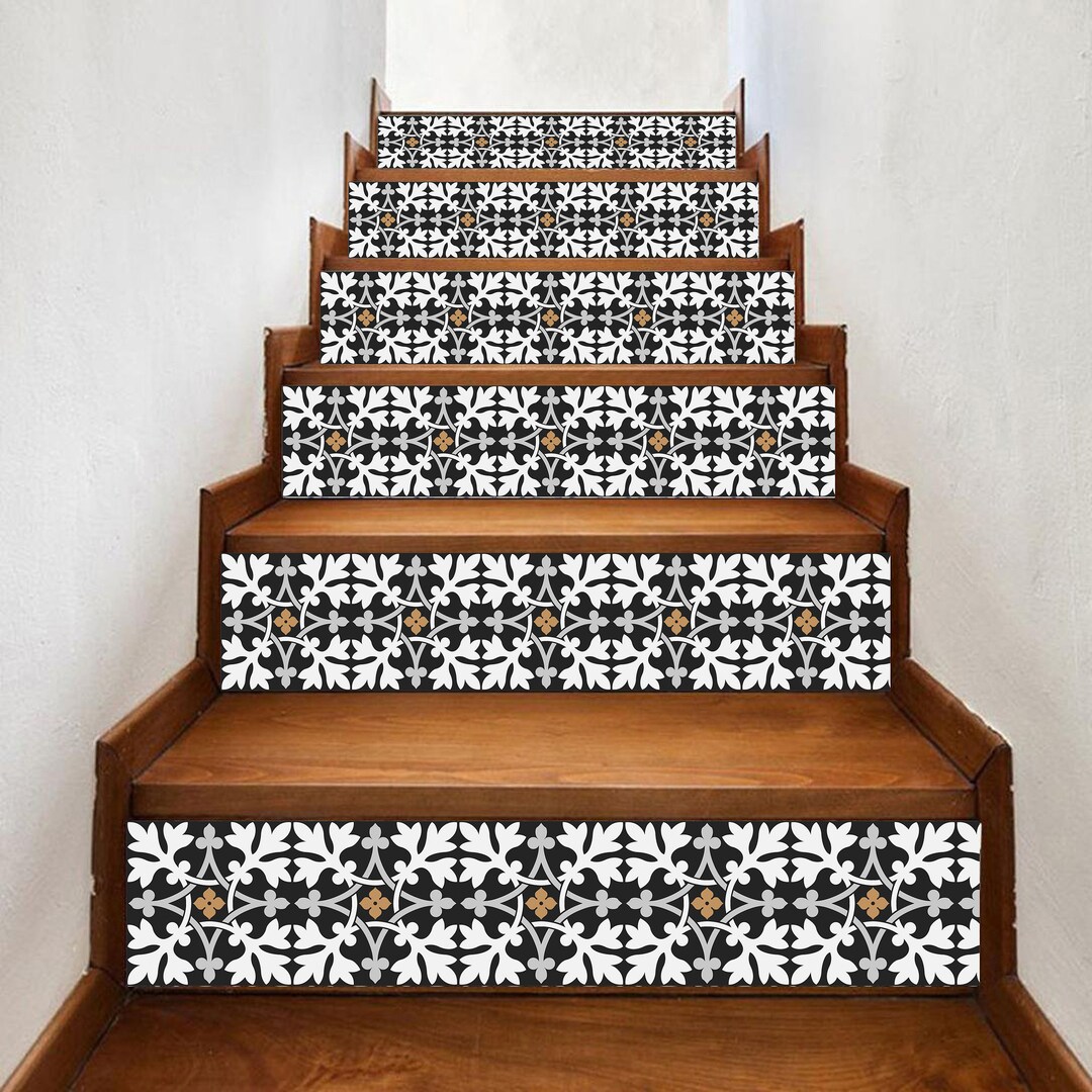 Portuguese Pattern Stair Riser, Window Sill, Tile Stickers 7 Inch X 36 ...