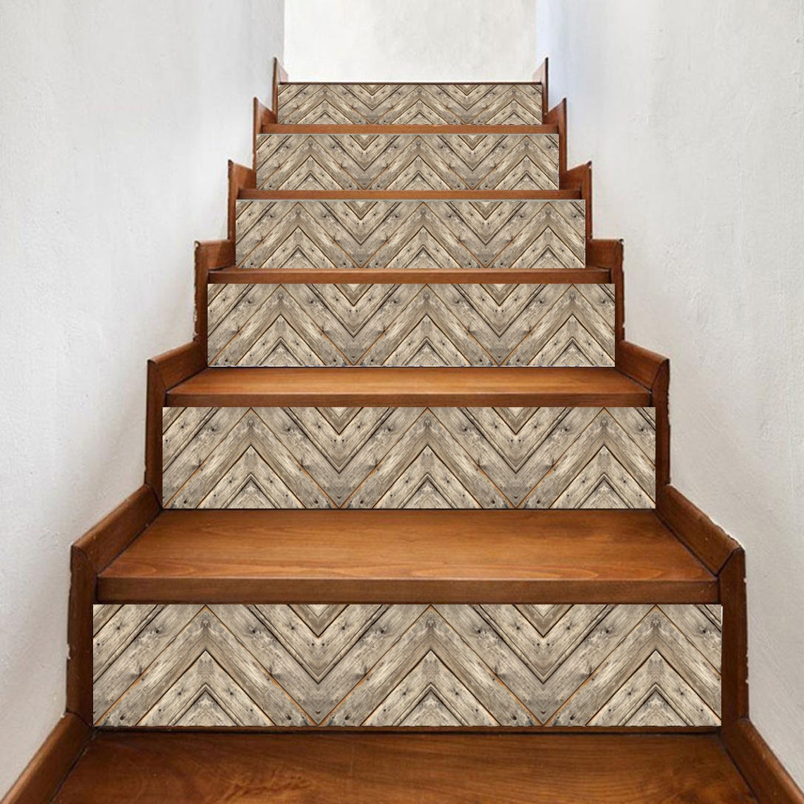 Weathered Wood Stair Riser, Window Sill, Tile Stickers 7 Inch X 36 Inch ...
