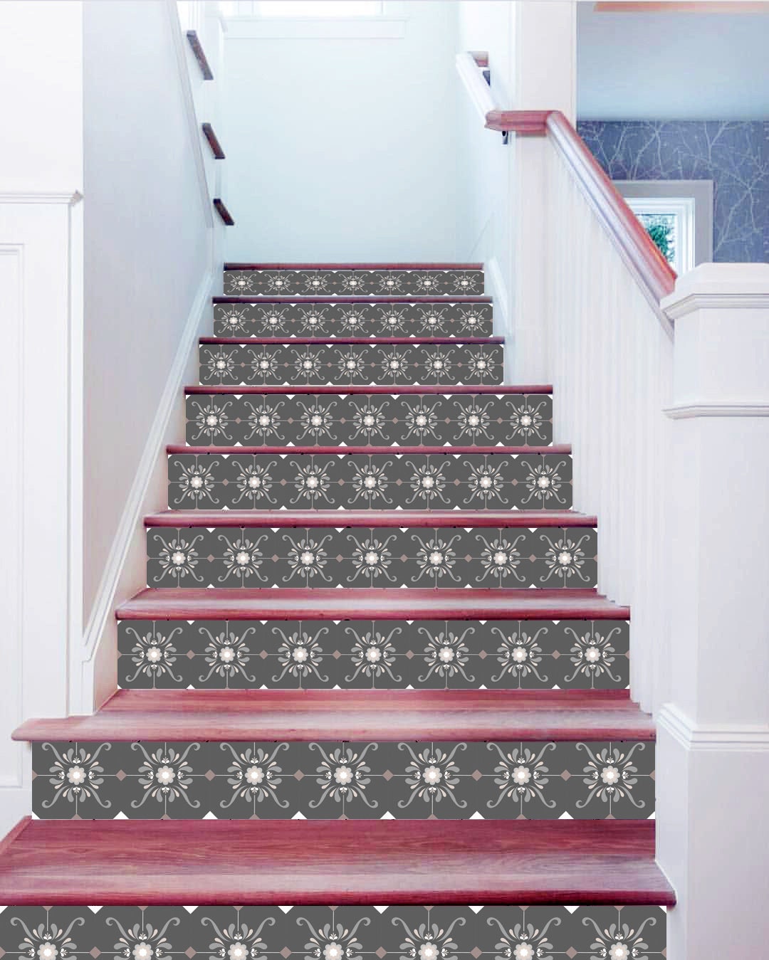 Vintage Tiles Stair Riser, Window Sill, Tile Stickers 7 Inch X 36 Inch ...