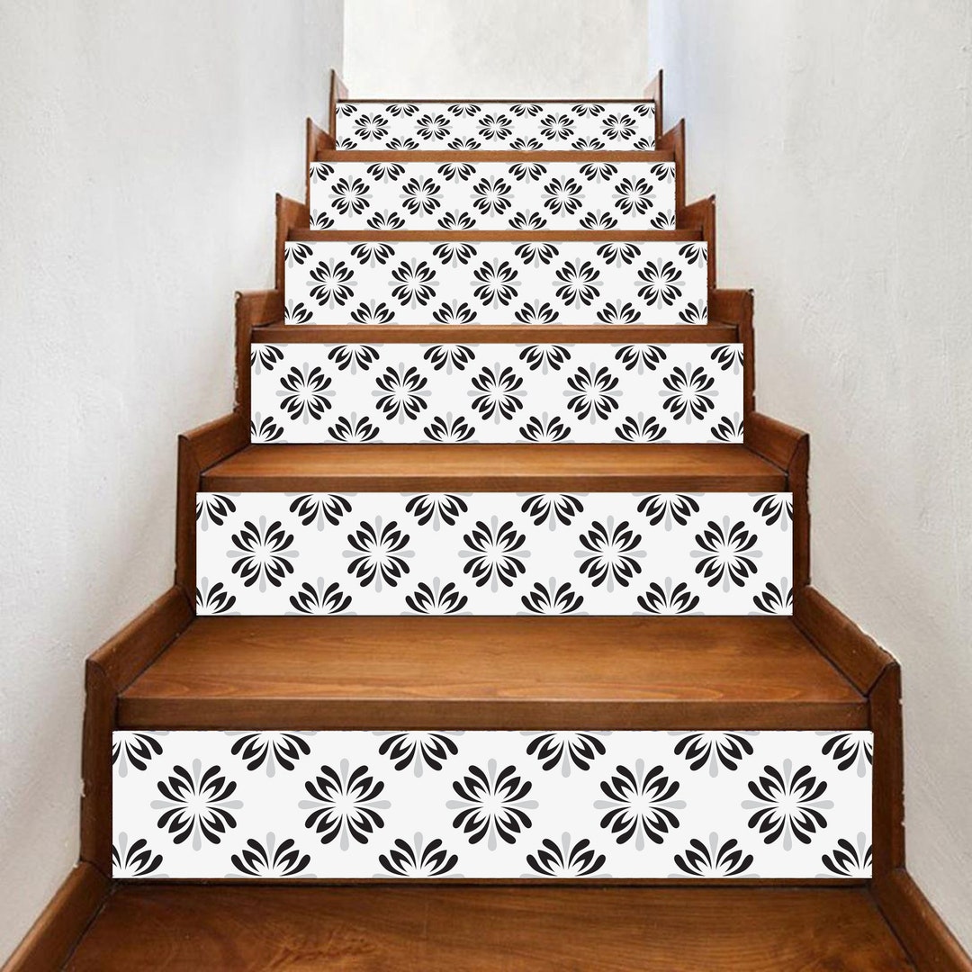 New Pattern Stair Riser Stickers , Window Sill 7 Inch X 36 Inch Strips ...