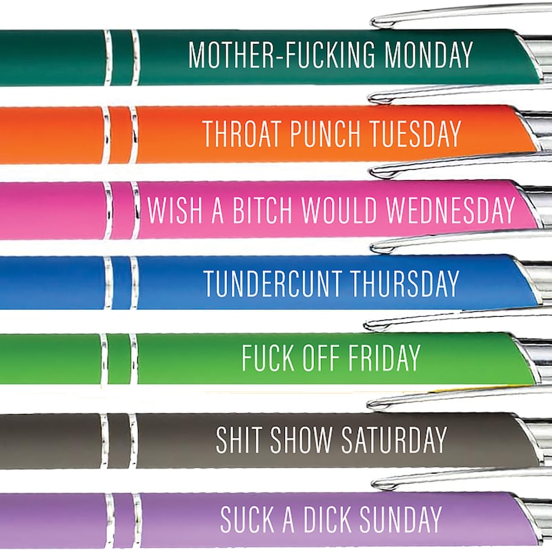 Inappropriate Funny Pens - Etsy