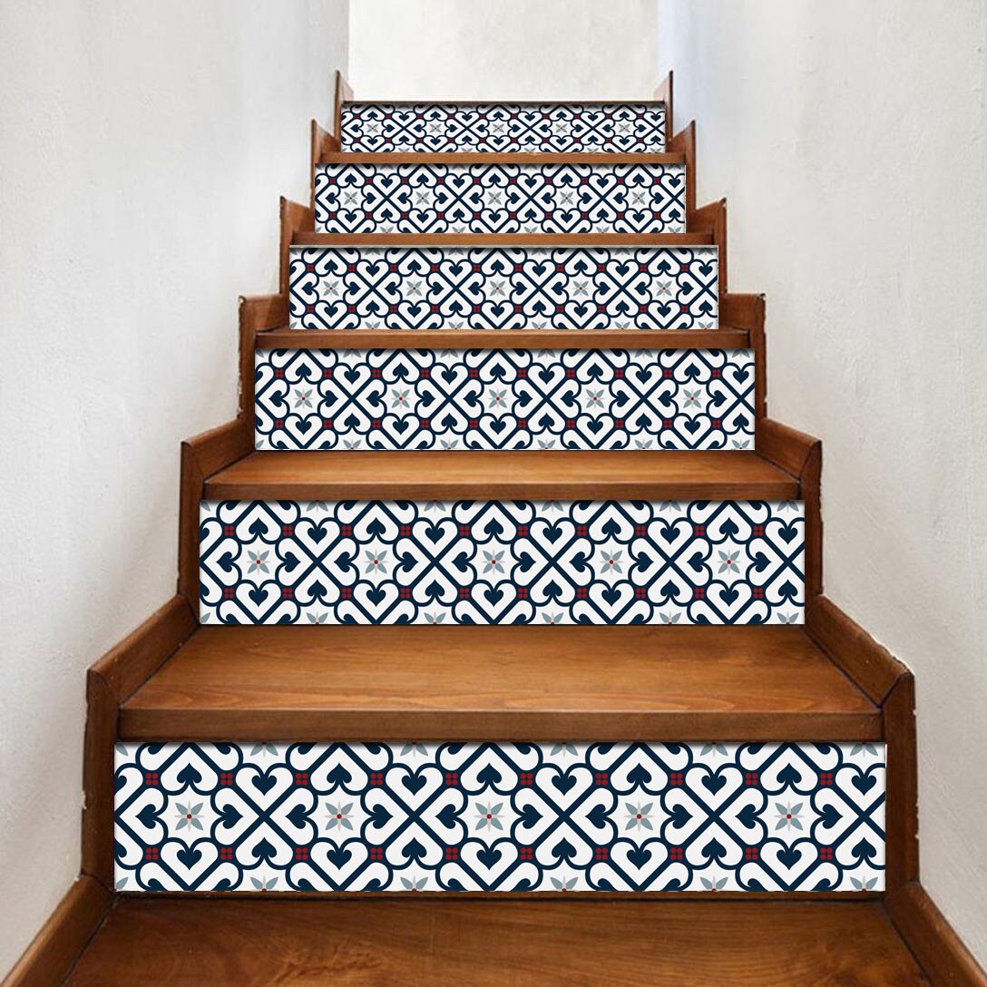 Portuguese pattern stair riser window sill tile stickers 7 | Etsy